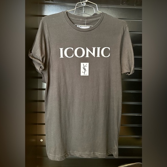 Tops | Iconic Ysl Graphic Tee | Poshmark